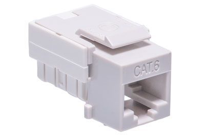 Cat6 Cat6 RJ45 Keystone - Dual Row - Gray | ShowMeCables.com