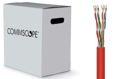 Commscope CS24P CMP Cat5e Cable Red | ShowMeCables.com