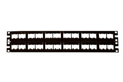 Panduit Mini-Com Modular Faceplate Patch Panel - 48 Port | ShowMeCables.com