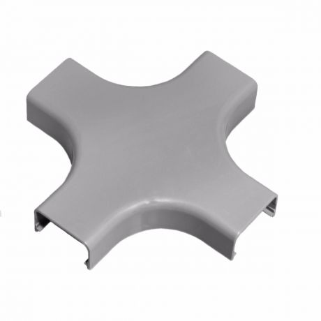 Panduit Four Way Cross Fitting for LD5 - International Gray - Single ...