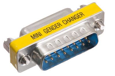 DB15 Male to DB15 Female Low Profile Port Saver | ShowMeCables.com