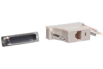 DB25 Male to RJ45 Female Modular Adapter Kit - 8 Conductor | ShowMeCables.com