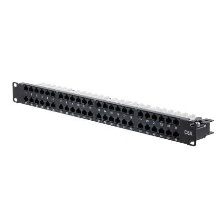 1U Cat6A 48 Port Unshielded Patch Panel | ShowMeCables.com