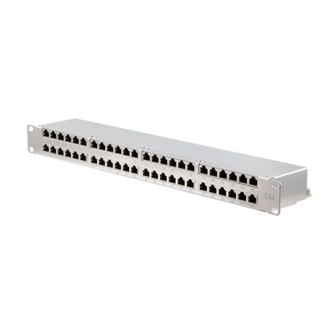 1U Cat6A 48 Port Shielded Patch Panel | ShowMeCables.com