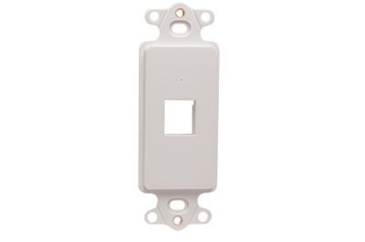 Decora Insert - 1x Keystone Ports – White | ShowMeCables.com