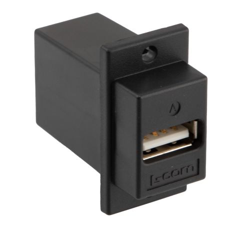 L-com USB Adapter A-B, Black | ShowMeCables.com