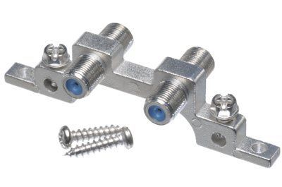 Dual Port F-Type Coax Grounding Block - 2500 MHz | ShowMeCables.com