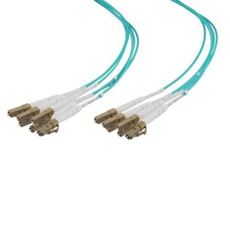 ShowMeCables Fiber Dist Cable, 6 Strand LC/UPC-LC/UPC OM3, 5mm Plenum ...
