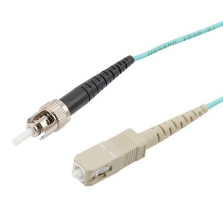L-Com SC/ST 10GB Laser Optimized Multimode Simplex Fiber Patch Cable ...