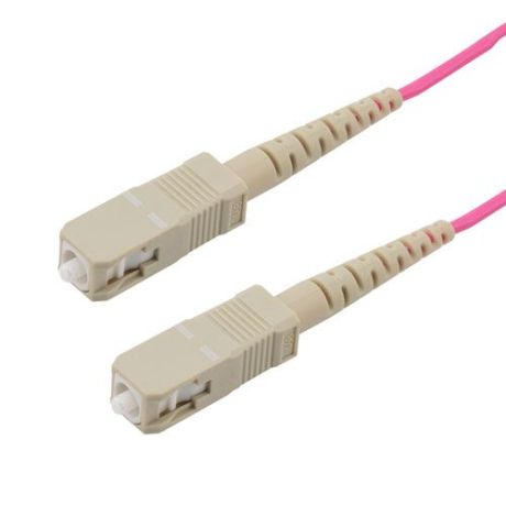L-Com SC/SC 50/125 Multimode 40/100GB Simplex Fiber Patch Cable, LSZH ...