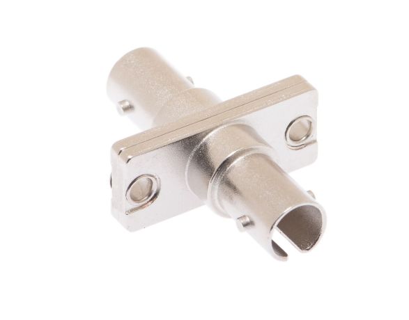 Fiber Coupler ST/ST Simplex | Metal Body | Bronze Alignment Sleeve | w ...