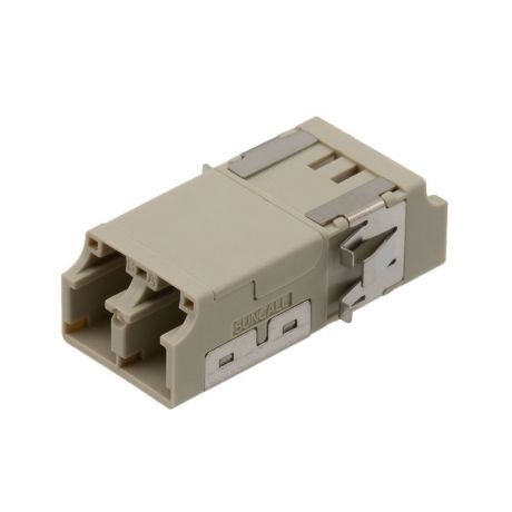 L-com LC/LC Duplex Adapter, Translucent Internal Shutter, Side Spring ...
