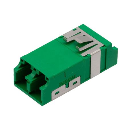 L-com LC/LC Duplex Adapter, Translucent Internal Shutter, Side Spring ...