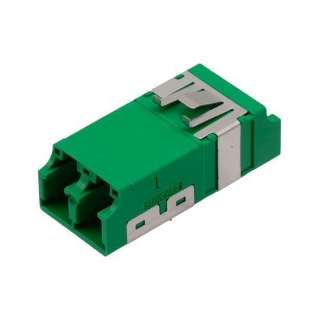 L-com LC/LC Duplex Adapter, White Internal Shutter, Side Spring, No ...