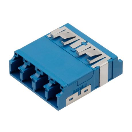 L-com LC/LC Quad Adapter, Translucent Internal Shutter, Side Spring, No ...