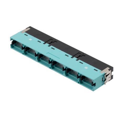 L-com MPO 6 Port Adapter, 12F/24F, Translucent Internal Shutter, Key Up ...