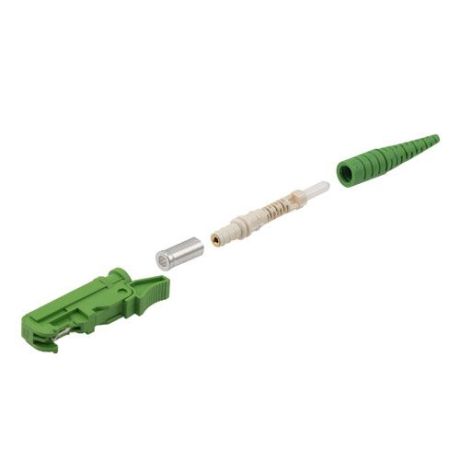 E2000 Connector Kit Single Mode APC 0.9mm Cable Green | ShowMeCables.com