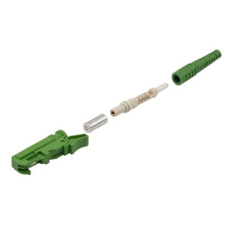 E2000 Connector Kit Single Mode APC 2.0mm Cable Green | ShowMeCables.com