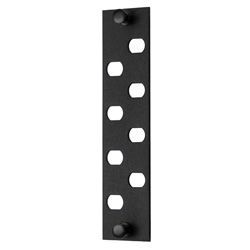 Fiber Sub Panel Unloaded | 8 ST Simplex Coupler Openings | Black ...