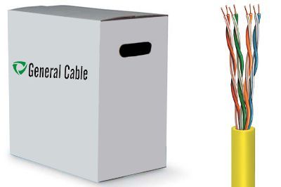 General GenSpeed 6000 PVC Cat 6 Riser-CMR Cable Yellow | ShowMeCables.com