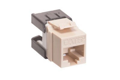 ICC Cat6a RJ45 Keystone Jack - HD Style - Ivory | ShowMeCables.com