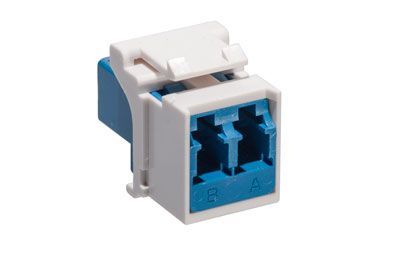 ICC LC F/F Fiber Coupler - White | ShowMeCables.com