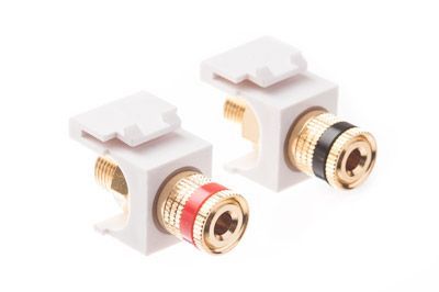 ICC Binding Post Speaker Keystone - White | ShowMeCables.com