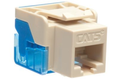 ICC Cat5e RJ45 Keystone Jack - EZ Style - Ivory | ShowMeCables.com