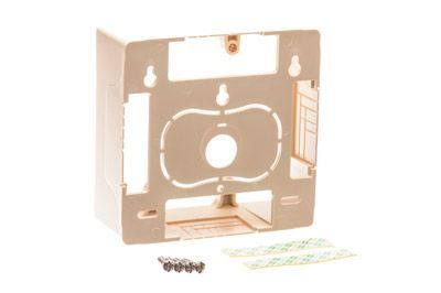 Double Gang Mounting Box - Ivory | ShowMeCables.com