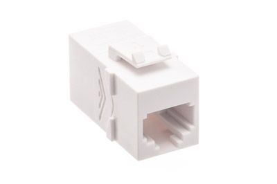 ICC RJ11 F/F Coupler Straight Pinout - White | ShowMeCables.com