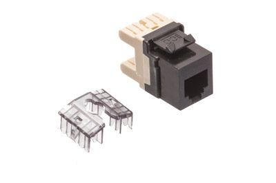 ICC RJ11 HD Keystone - Black | ShowMeCables.com