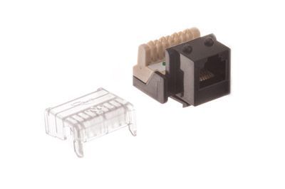 ICC RJ11 Keystone - Black | ShowMeCables.com