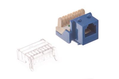 ICC RJ11 Keystone - Blue | ShowMeCables.com