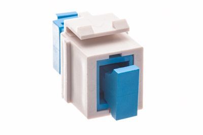 ICC SC F/F Fiber Coupler - White | ShowMeCables.com