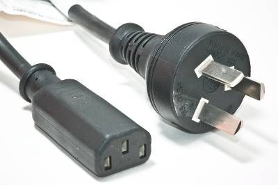 10 Amp Black IRAM 2073 to C13 | International Power Cord 2.5 Meters ...