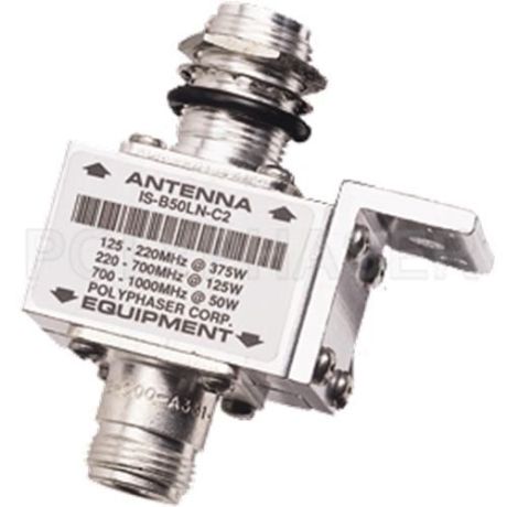 PolyPhaser Type N F/F Bulkhead Coaxial RF Surge Protector, 10MHz - 1GHz ...