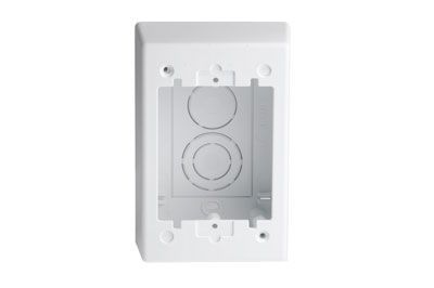 Panduit Single Gang Mounting Box - White | ShowMeCables.com