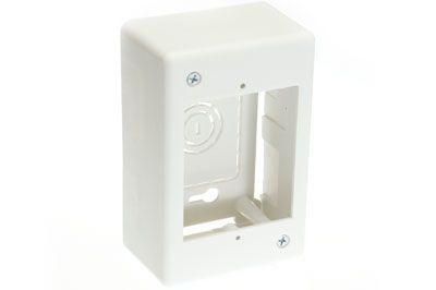 Low Voltage Junction Box - Single Gang - White | ShowMeCables.com