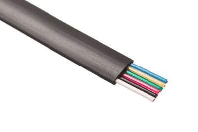 Modular Cable - 6 Conductor - Black - Per FT | ShowMeCables.com