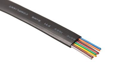 Modular Cable - 8 Conductor - Black - Per FT | ShowMeCables.com