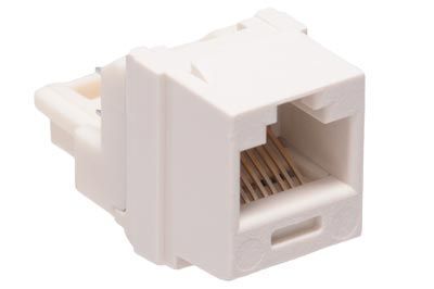 Panduit Netkey Cat6 Universal Keystone Jack - Off-White | ShowMeCables.com