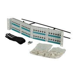 Ortronics Clarity 6 | PHA66U48-W Networking Angled Patch Panel ...