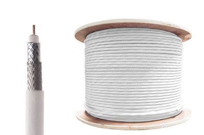 RG213 95% Shield Plenum Coax Cable - BC - Natural - 1000 FT ...