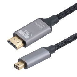 ShowMeCables MDP to HDMI, M/M, Alum Shell, 4K @ 60 Hz, Black Nylon ...