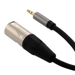 ShowMeCables XLR Male to 3.5mm Audio Cable, Male to Male, Black, 10 FT ...