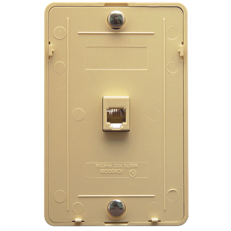 ICC Telephone Faceplate | 6P6C | ShowMeCables.com
