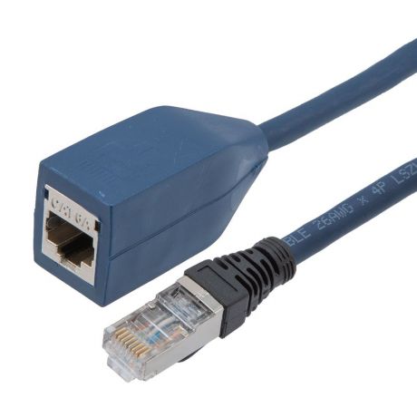 L-Com Category 6a MPTL Modular Plug Terminated Link Adapter Cable, RJ45 ...