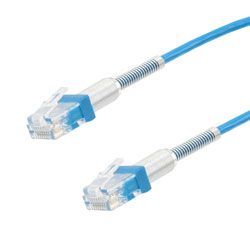 L-com Category 6a 10gig Double Spring Slim Ethernet Cable Assembly ...