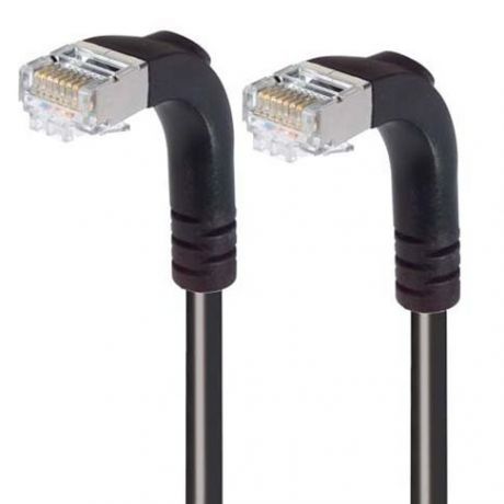 L-Com Shielded Cat5e Right Angle Ethernet Patch Cord - Downward Angle ...