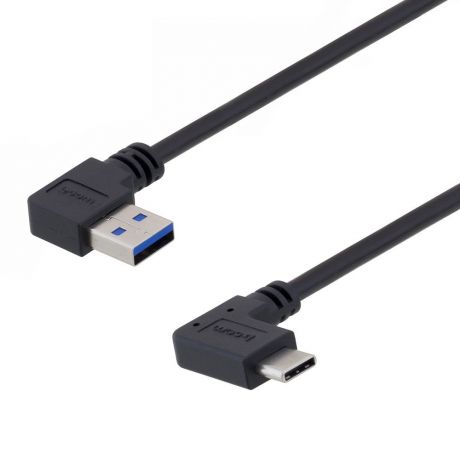 L-com Right Angle USB Cable | Revision 3.0 USB A to C | ShowMeCables.com